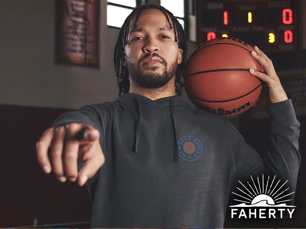 Jalen Brunson & Faherty Brand Campaign - Second Round Foundation